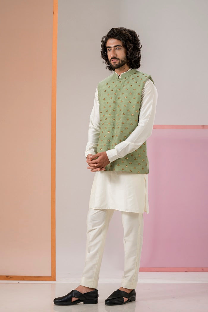 Light Green Overlapping Jacket – Kaleidoscope